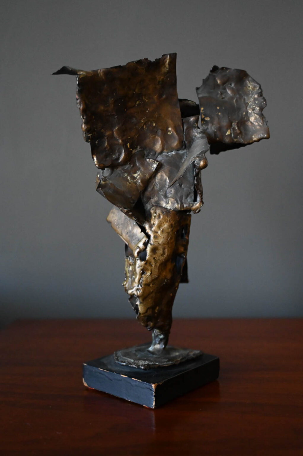 Vintage Brutalist Welded Metal Sculpture, ca. 1970 - Authentic Mid ...