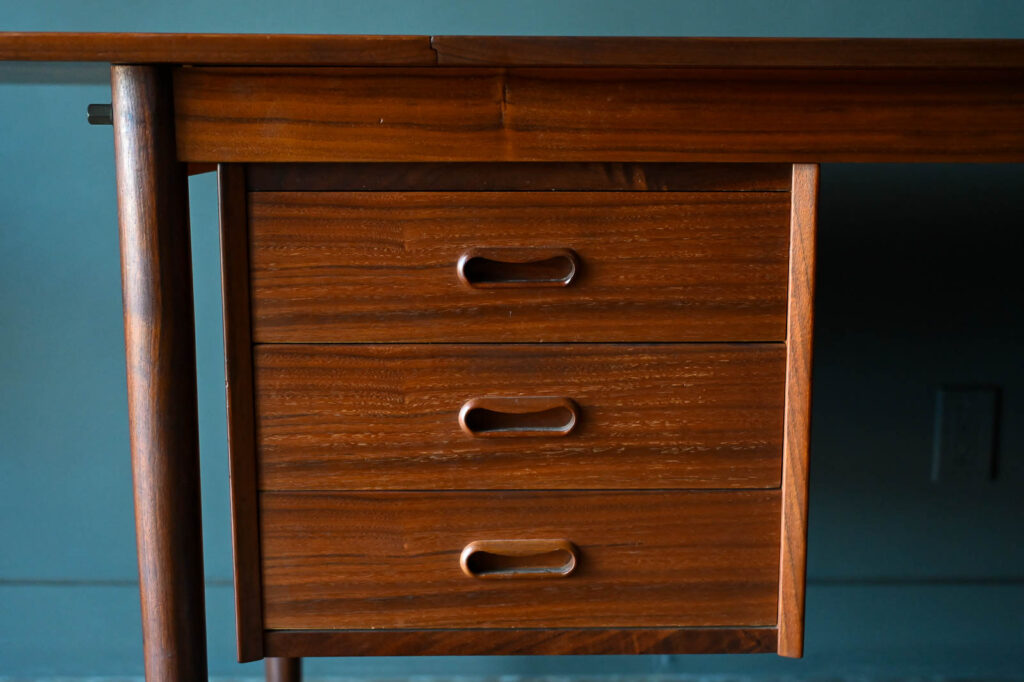 Arne Vodder Sliding Drawer Desk with Drop Leaf, ca. 1965 - Authentic ...